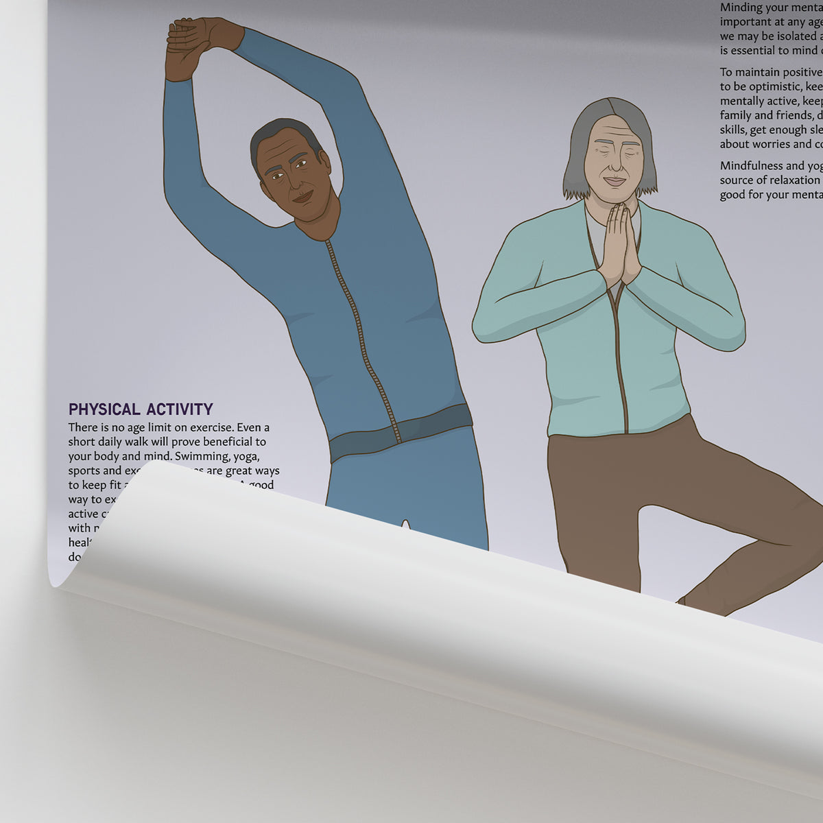 Ageing Well Poster | Elder Care Poster – AnatomyStuff