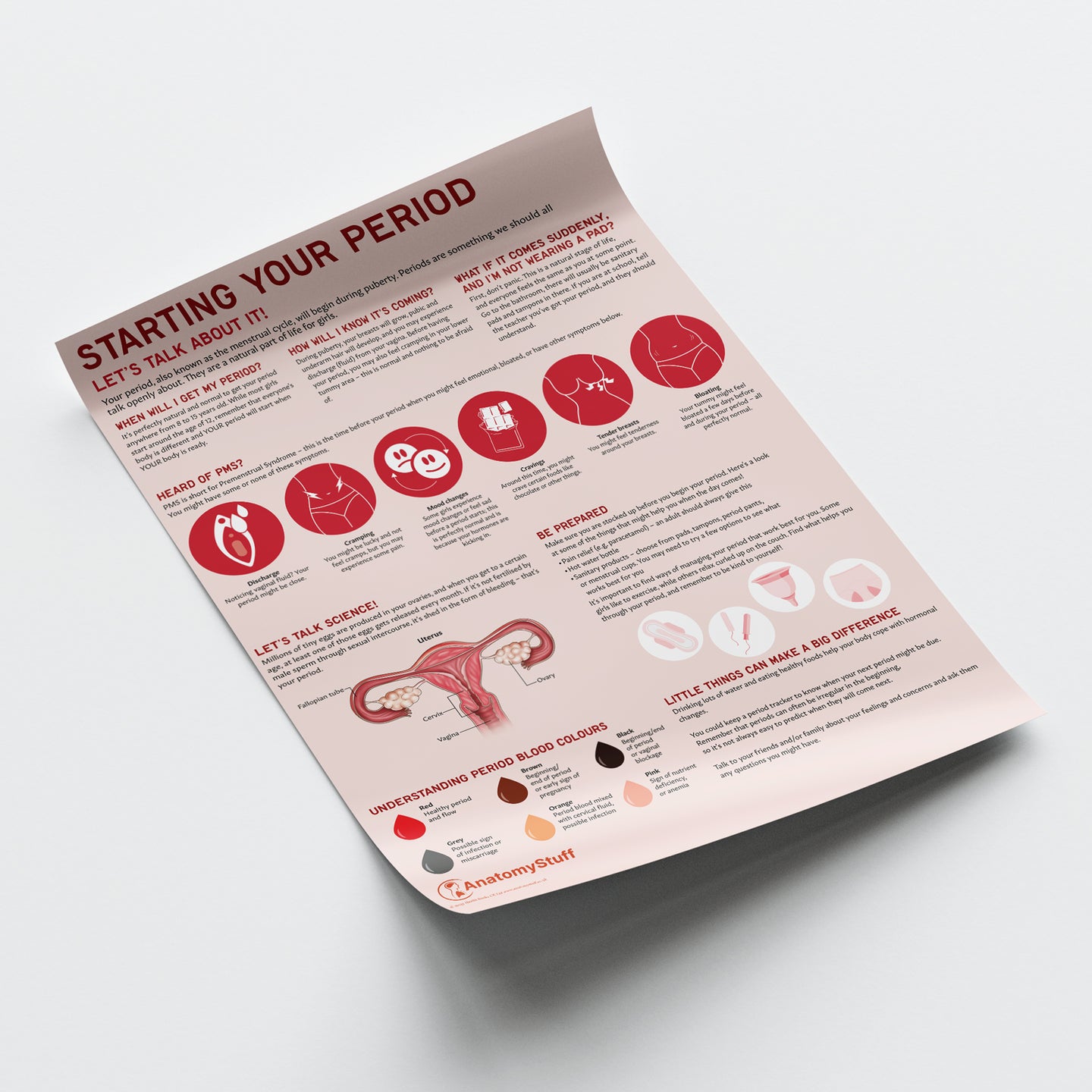 Starting Your Period Poster | School & Menstruation Education ...