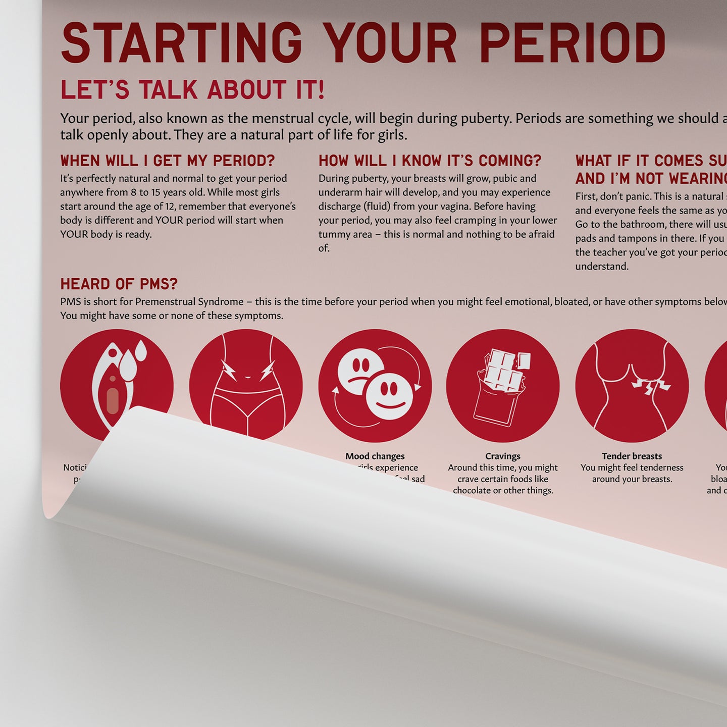 Starting Your Period Poster | School & Menstruation Education ...